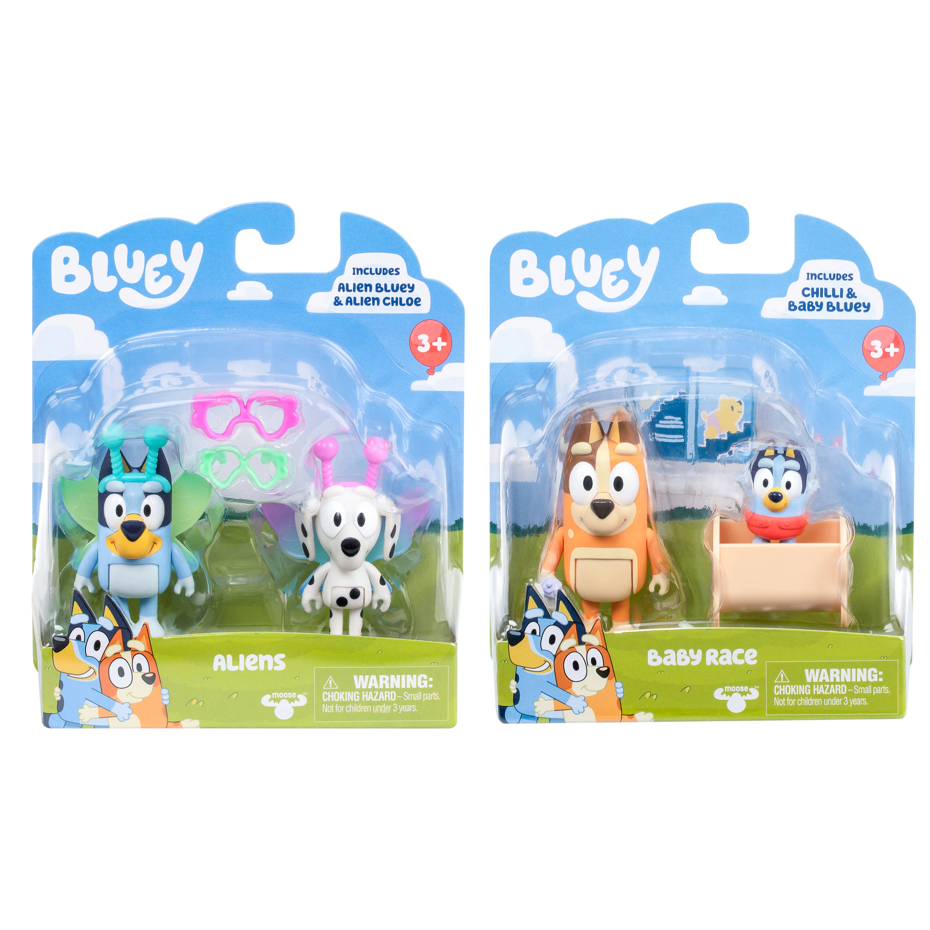 Moose Toys Bluey Figure 2 Pack Bluey & Bandit | Casually Kate Boutique